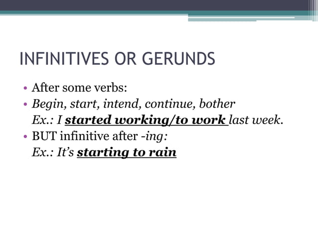 Verb complementation (2) | PPT