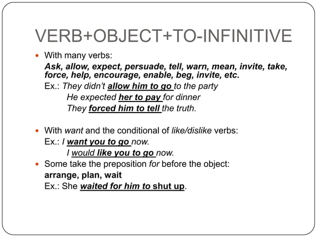 Verb complementation I | PPTX