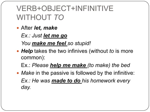 Verb complementation I | PPTX