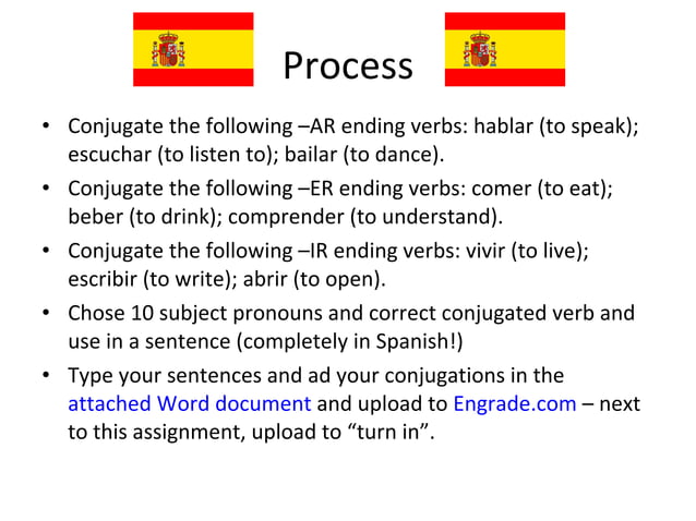 Verb conjugation | PPT
