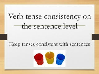 Verb Consistency | PPTX