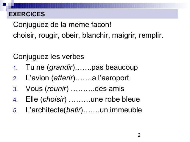 Conjugation Of Grandir _ Conjugaison du verbe ‘grandir’ – PCSCES
