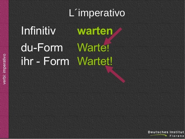 Verben - Imperativ