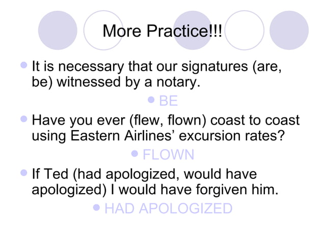 Verb Forms And Tenses | PPT