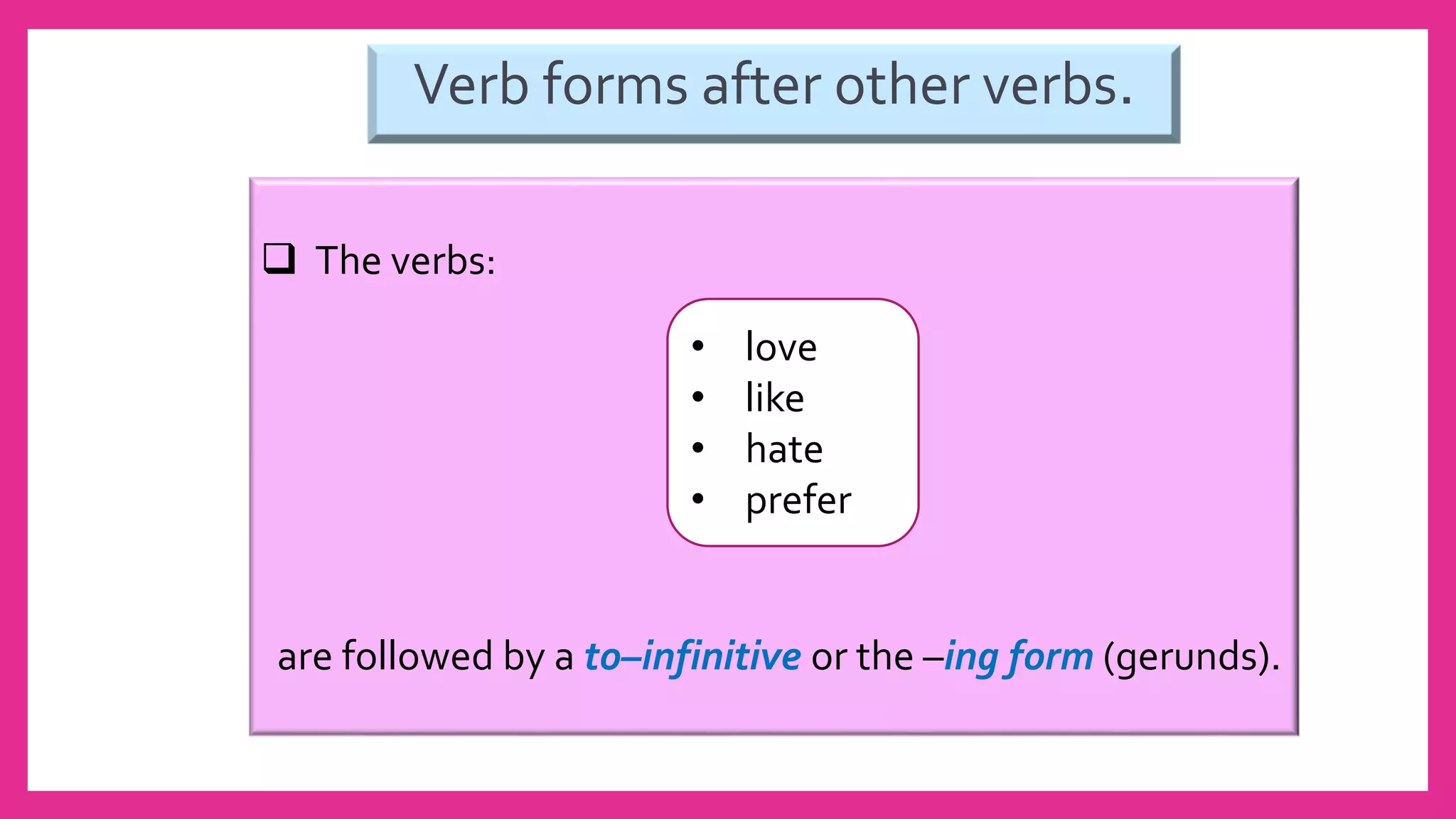 Verb forms gerunds and infinitives | PPT