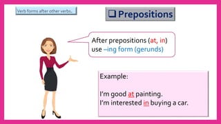 Verb forms gerunds and infinitives | PPT