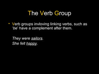 The Verb Group | PPT
