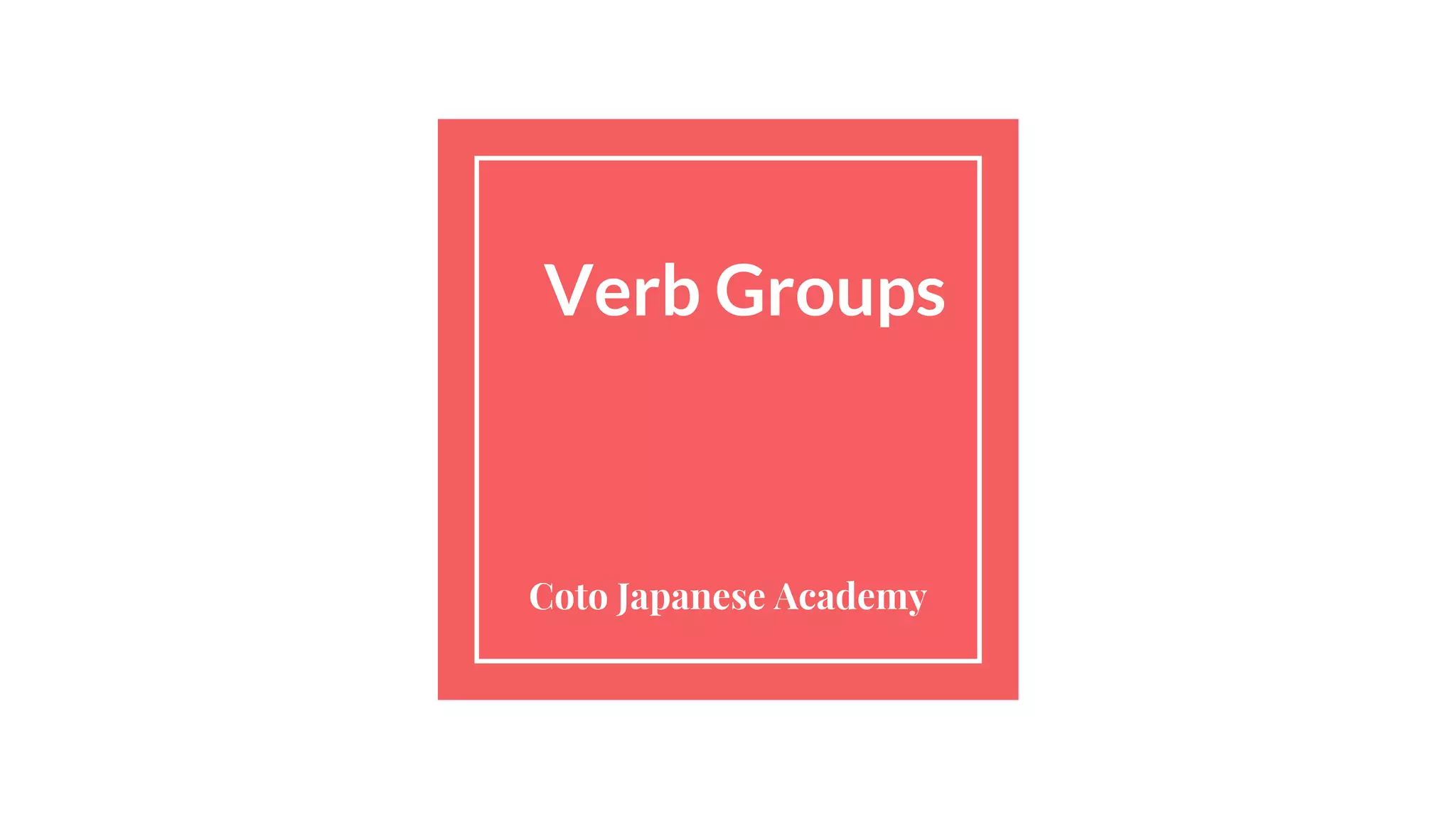 Verb group | PPTX