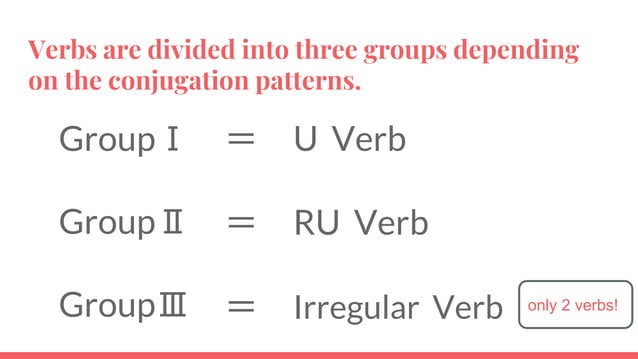 Verb group | PPT