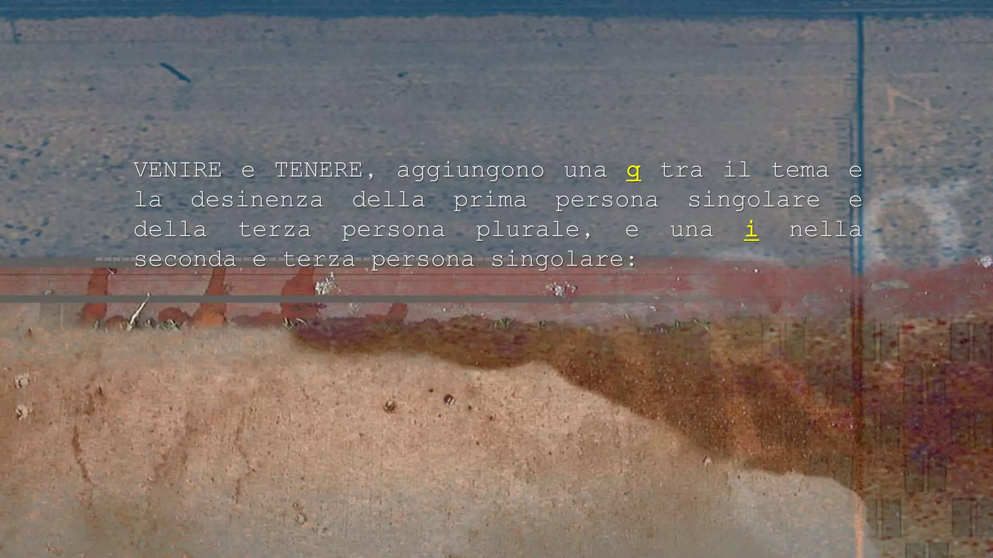 Verbi irregolari in presente de indicativo | PPTX
