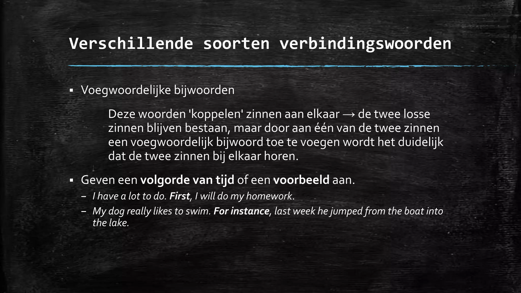 Verbindingswoorden | PPTX