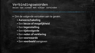 Verbindingswoorden | PPT
