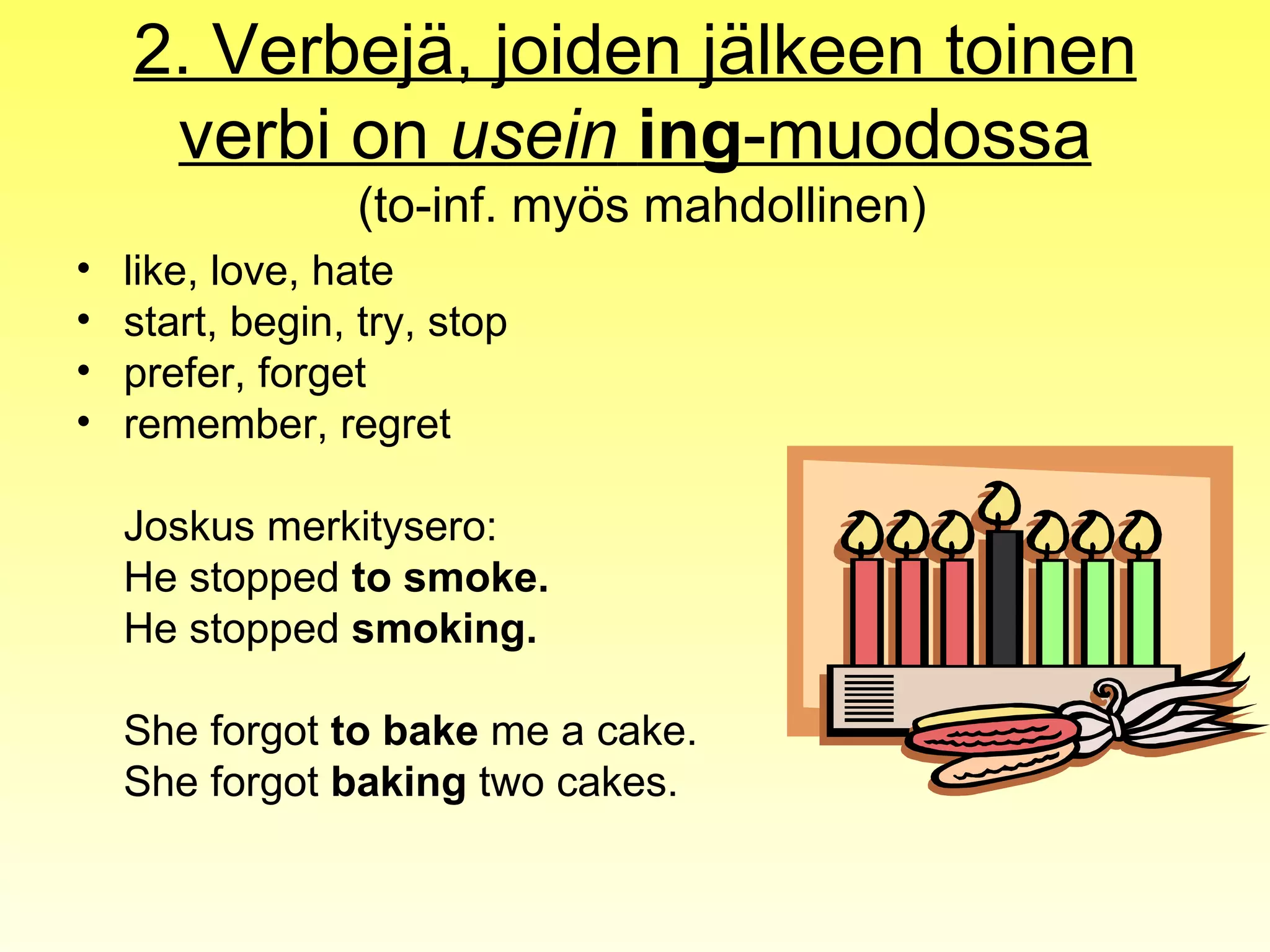 Verbin ing muoto | PPT