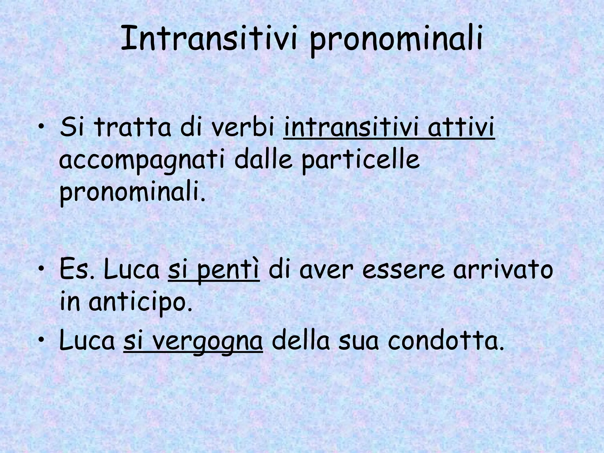 Verbi riflessivi | PPT