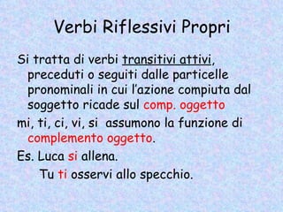 Verbi riflessivi | PPT