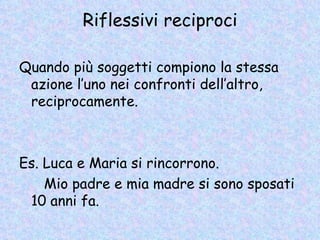 Verbi riflessivi | PPT