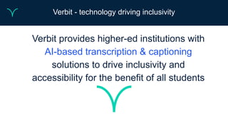 Verbit - The State of Inclusivity, A Global Perspective | PPT
