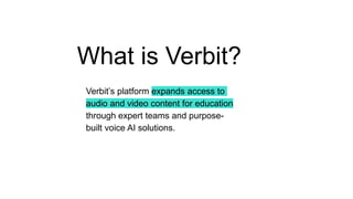 Verbit | PPT