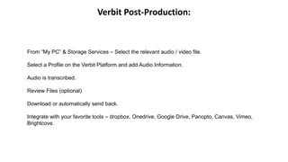 Verbit | PPT