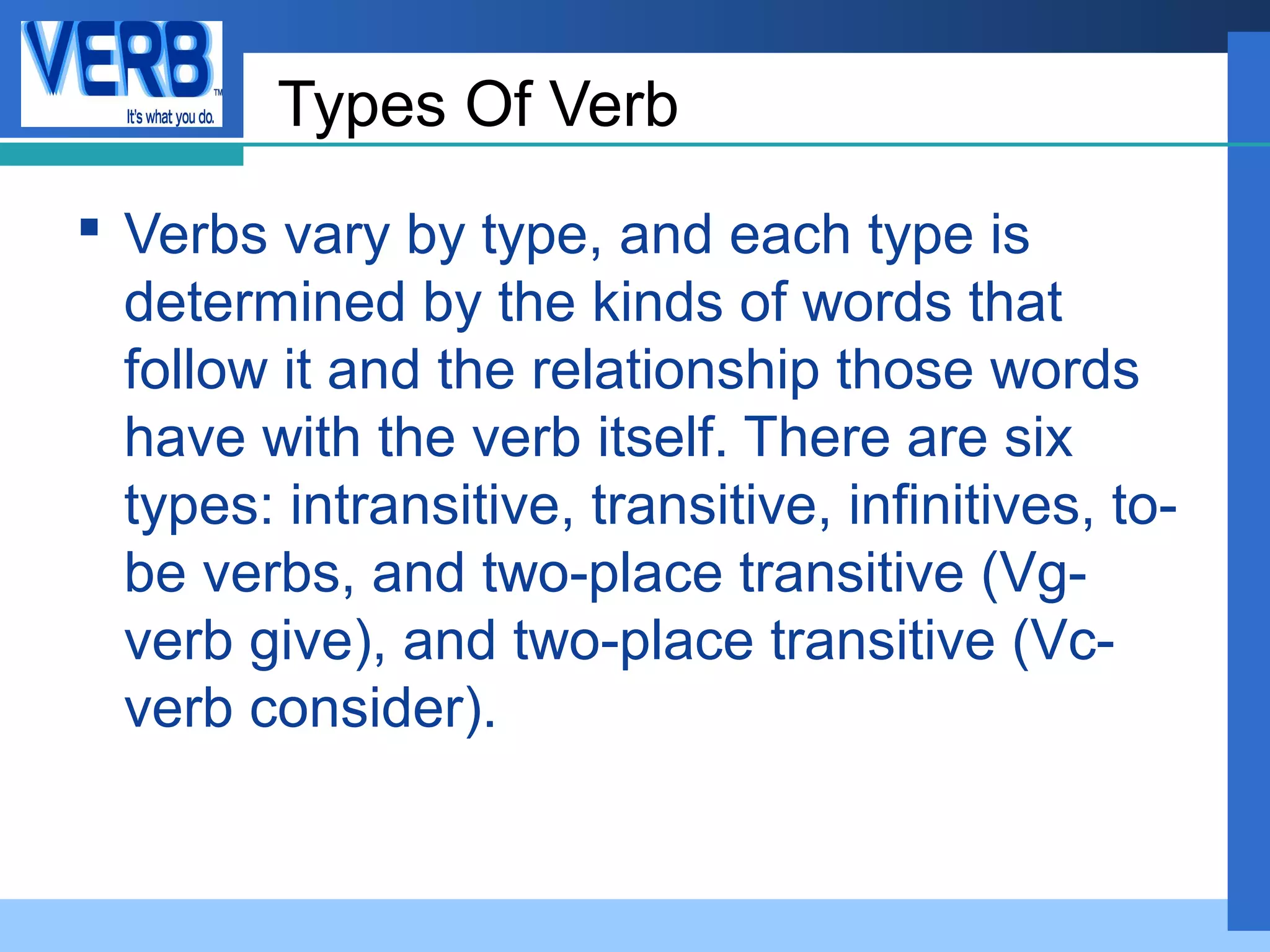 Verbs | PPT
