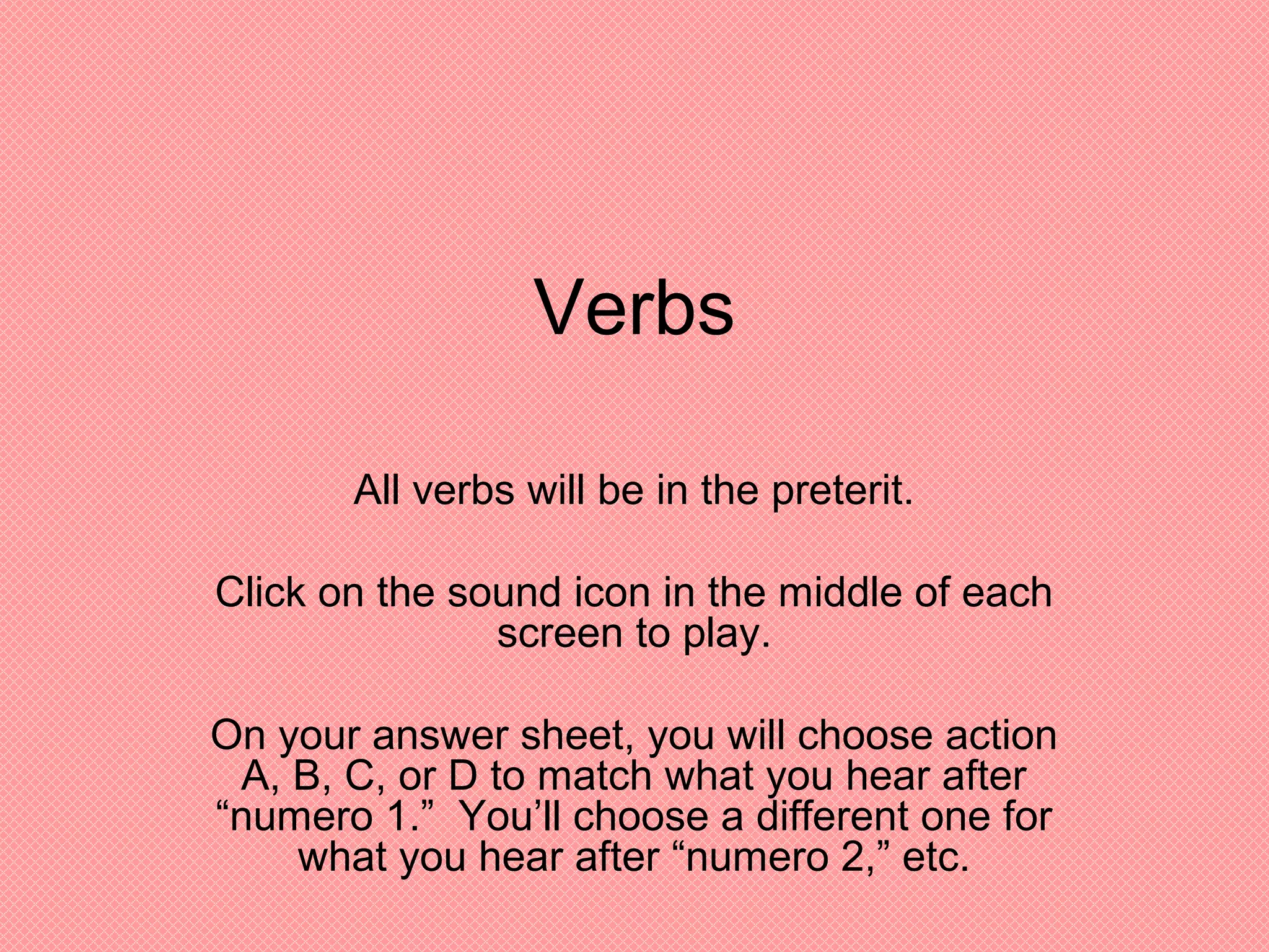 Verb meaning with sound | PPT