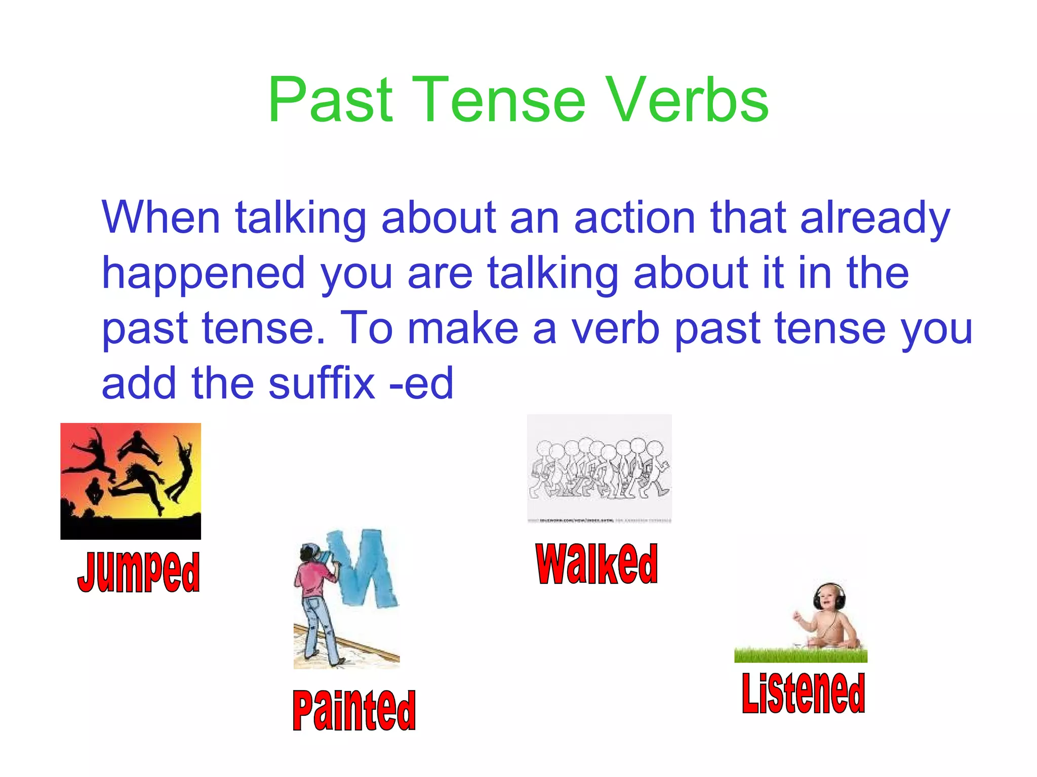 Verb Mini Presentation Ppt