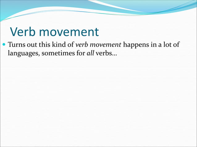 verb movements.ppt | Free Download