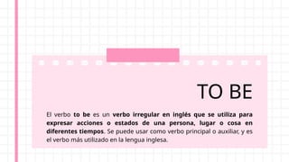 VERBO TO BE EN PRESENTE SIMPLE (AM, ARE, IS) | PPTX