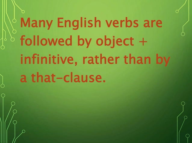Verb+object+infinitive | PPTX
