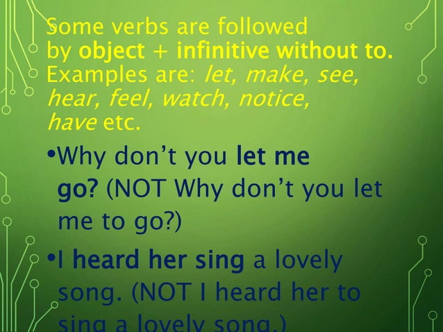 Verb+object+infinitive | PPTX