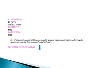 Verbo have | PPTX
