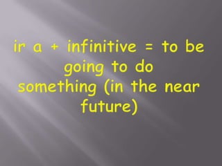 Verbo ir_ir a inf | PPTX