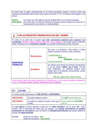 Los Verbos | DOC