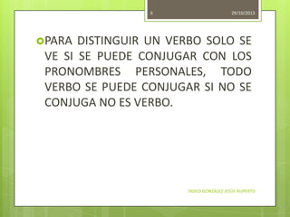 Verbos | PPTX
