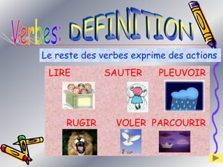 VERBOS EN PRESENTE INDICATIVO EN ESPAÑOL Y FRANCES.ppt