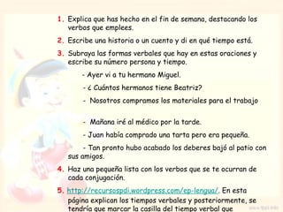 VERBOS para uso en aula enseñanza básica | PPT