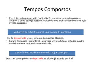 verbos.ppt slide de lingua portuguesa sobre verbos | PPT