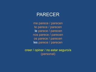 VERBOS CON MUCHOS SIGNIFICADOS | PPTX