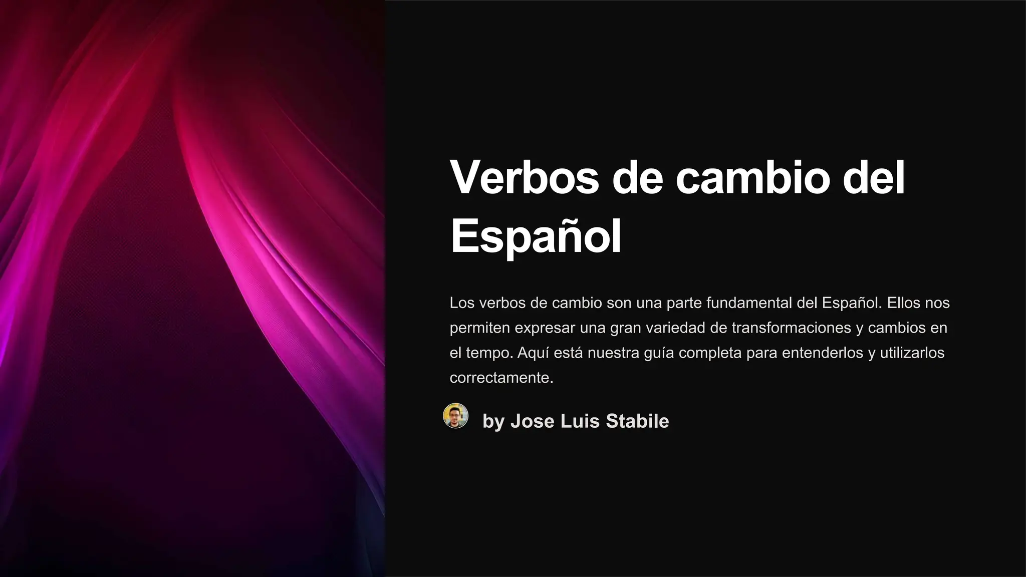 Aprendendo Español - Verbos de cambio del Espanol.pptx