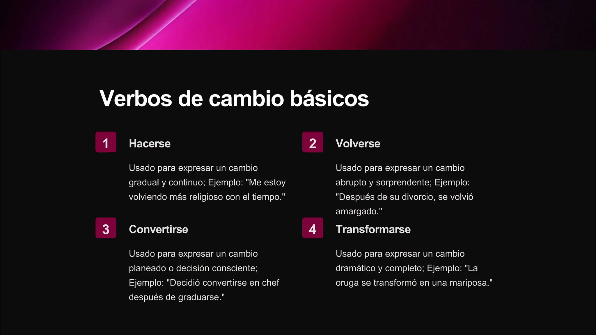 Aprendendo Español - Verbos de cambio del Espanol.pptx