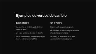 Aprendendo Español - Verbos de cambio del Espanol.pptx