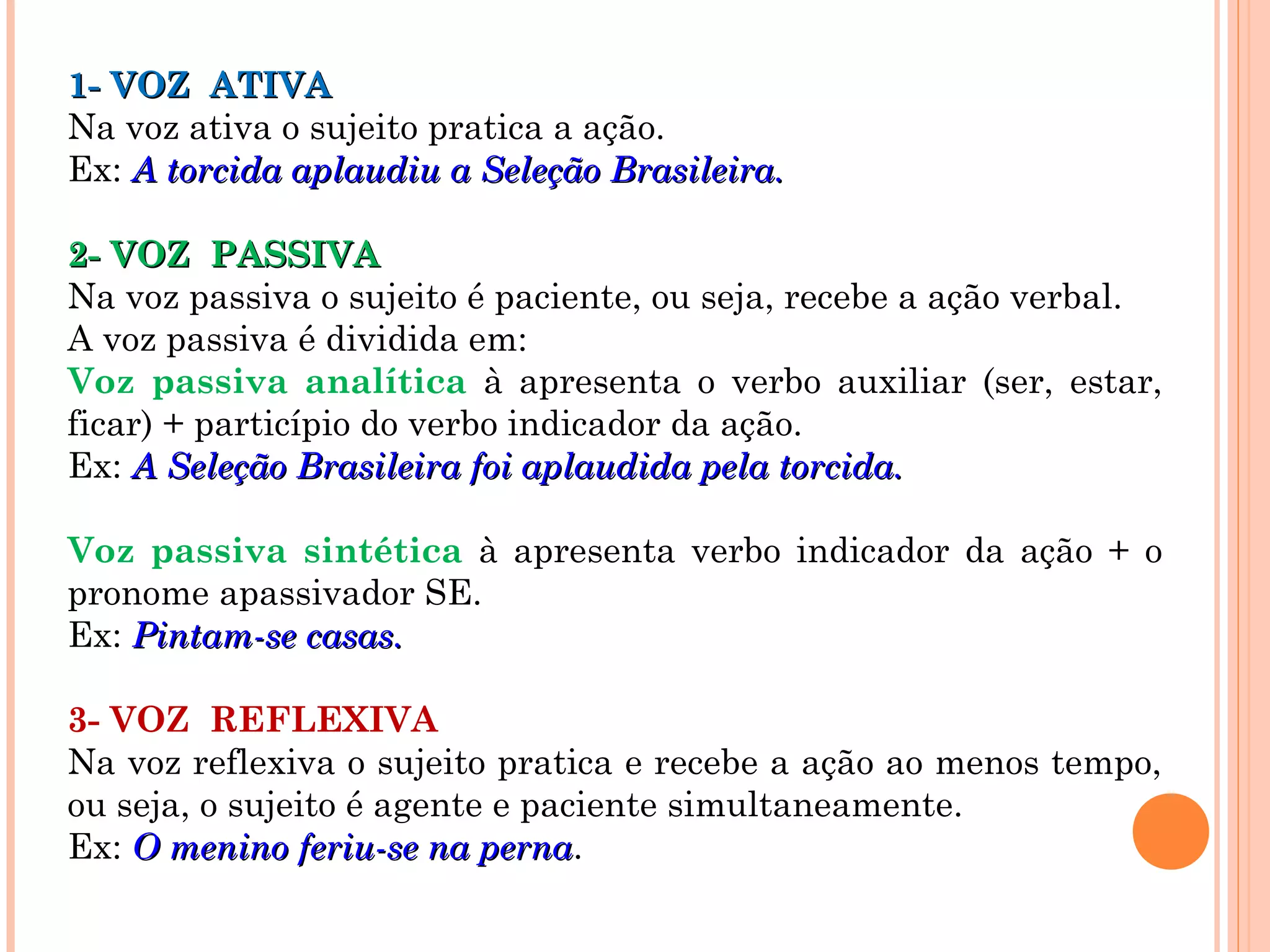 Verbos e-vozes-verbais-ii2610201119519 | PPT