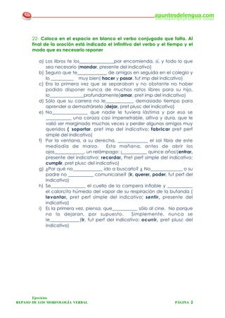 Verbos ficha03 | PDF