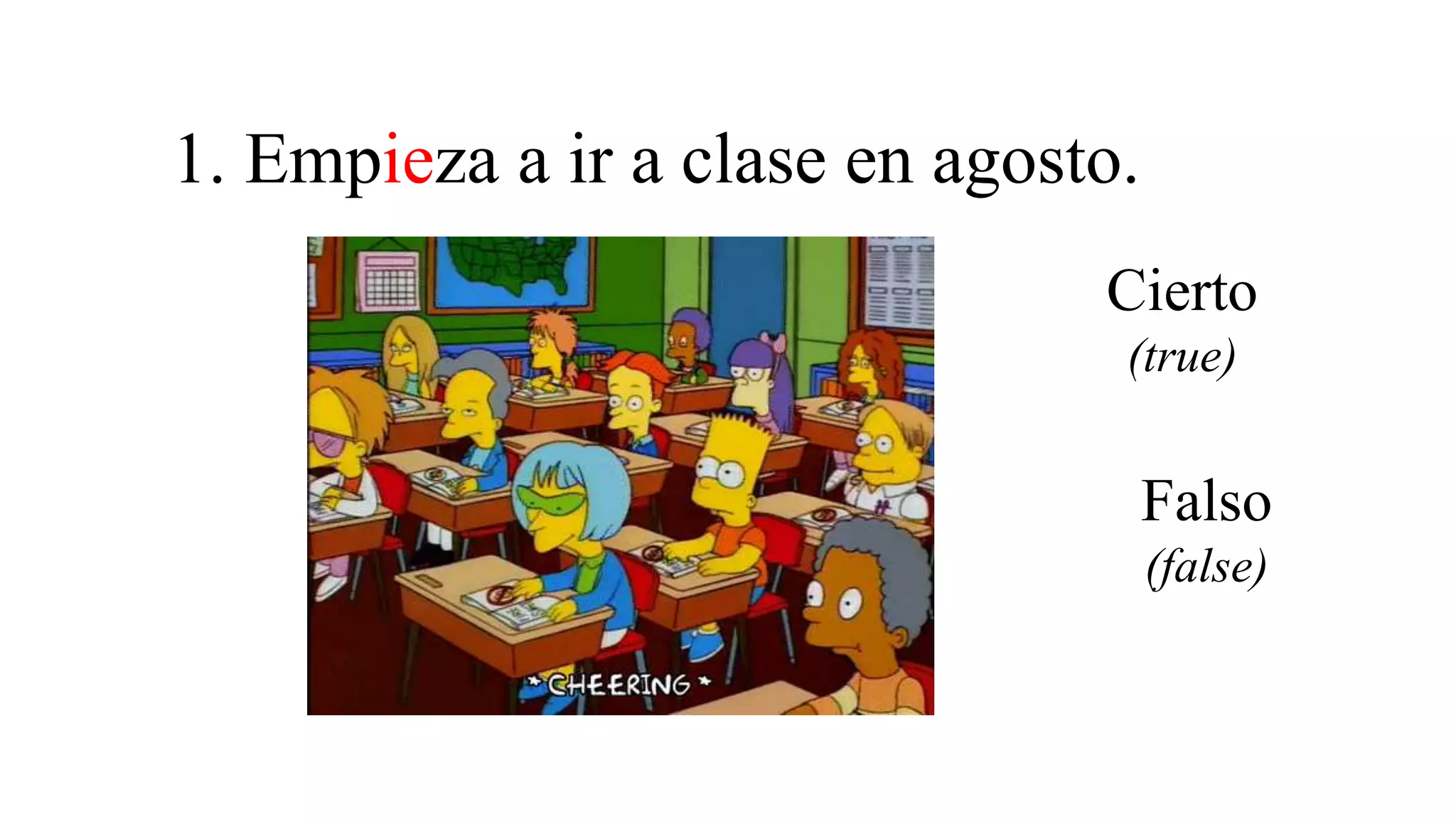 Verbos con cambio de radical en el presente | PPT