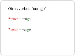 Verbos Con Go | PPT