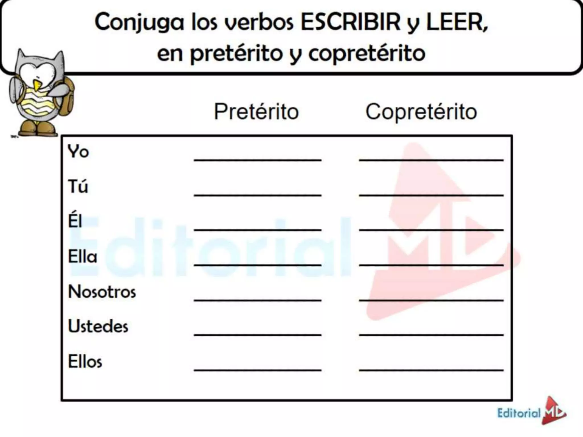 Verbos conjugados en Pretérito y Copretérito | PDF