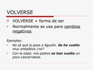 Verbos De Cambio | PPT