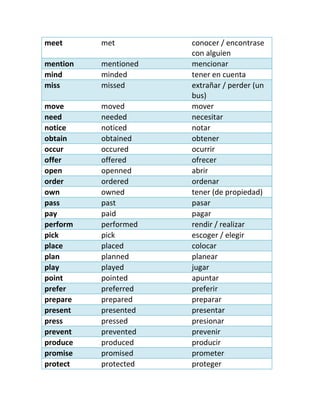 Verbos de diana | DOCX