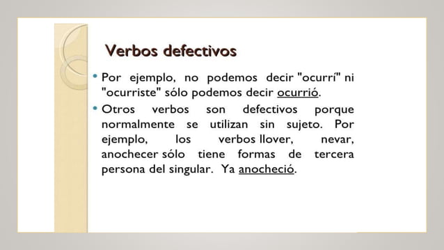 Verbos Defectivos. Concepto Y Ejemplos – PPMKUW