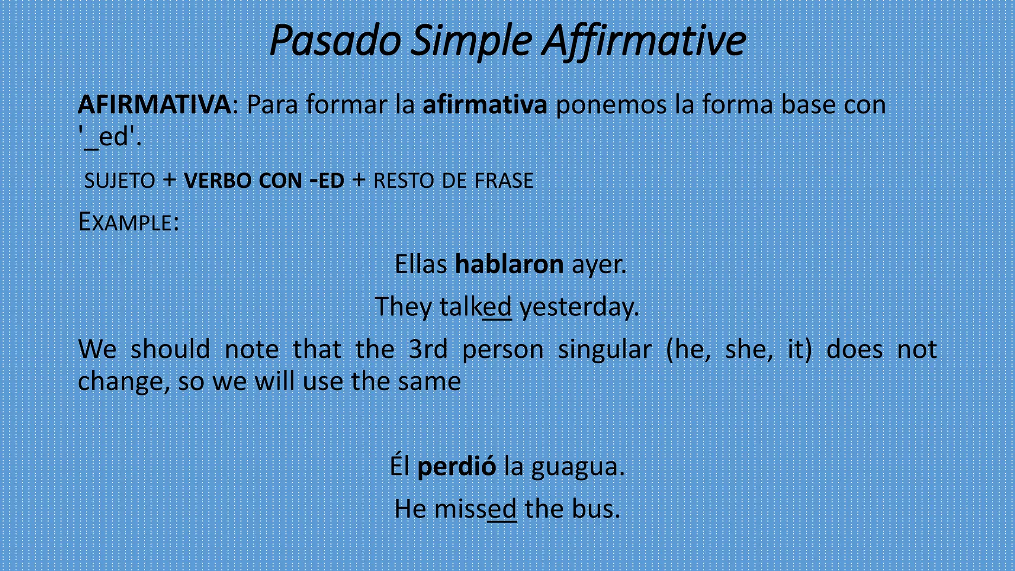 Verbos de presente Simple, Pasp y Futuro | PPTX